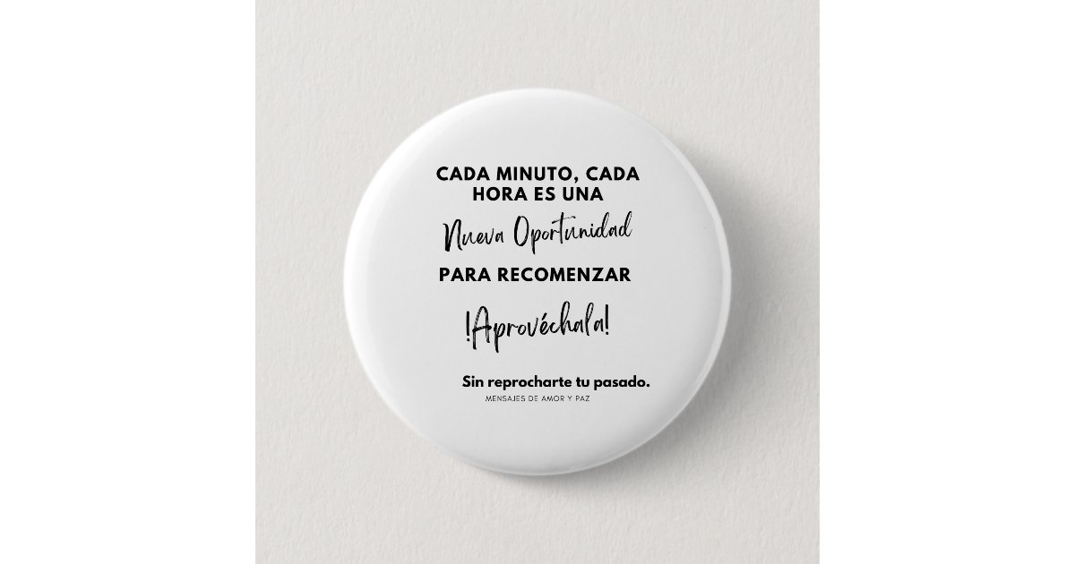 Frases de inspiración button | Zazzle
