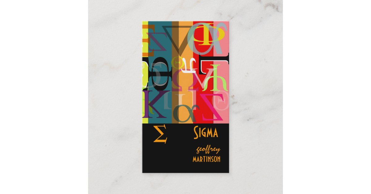 Fraternity / sorority profile cards | Zazzle