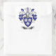Frazier Family Crest Coat of Arms Square Sticker | Zazzle