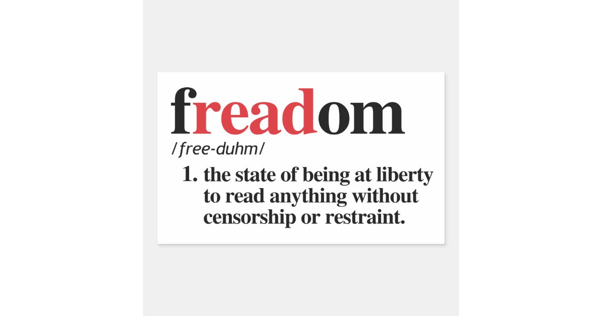 Freadom Definition Rectangular Sticker | Zazzle Freadom Definition Rectangular Sticker | Zazzle