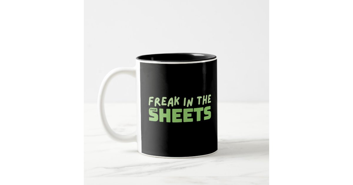 Freak in the spreadsheets Two-Tone coffee mug | Zazzle