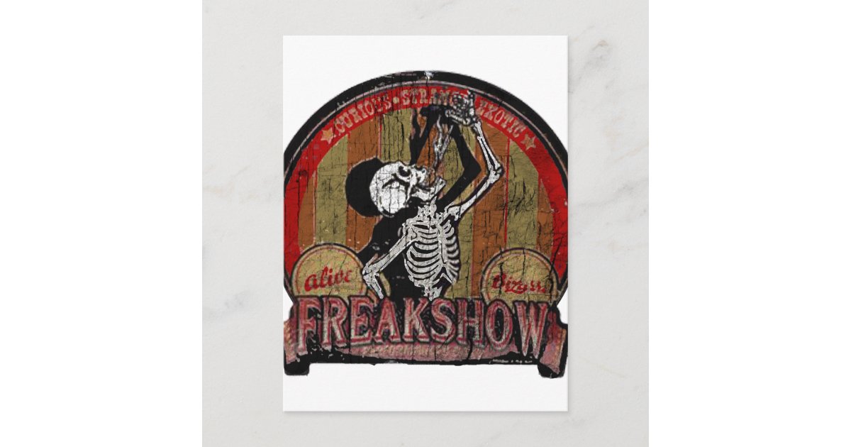 Freak Show Postcard | Zazzle