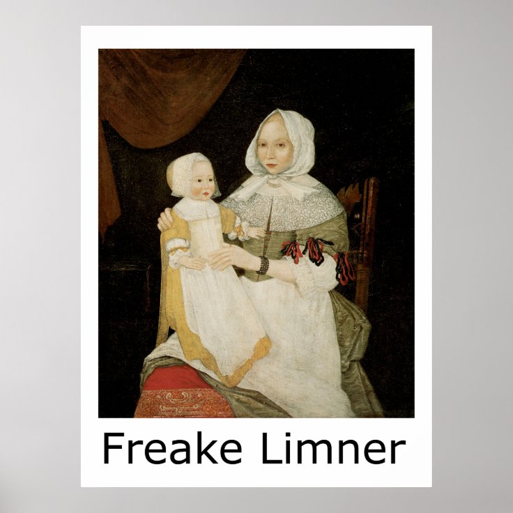 Freake Limner Mrs Elizabeth Freake and Baby Mary Poster | Zazzle