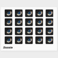 Freaky Blue Zippered Eye Halloween Scary Square Sticker | Zazzle
