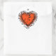 Freaky heart v3 classic round sticker | Zazzle