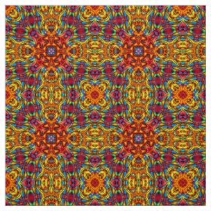 tiki red fabric | Zazzle
