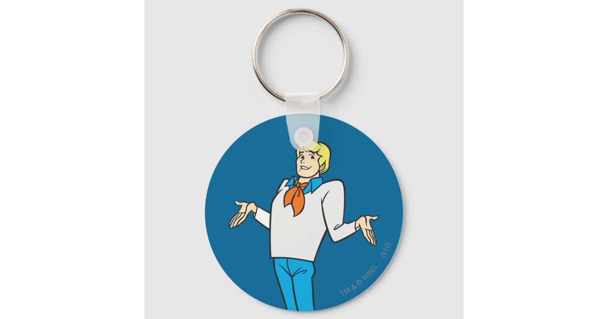 Fred Shrug Keychain | Zazzle