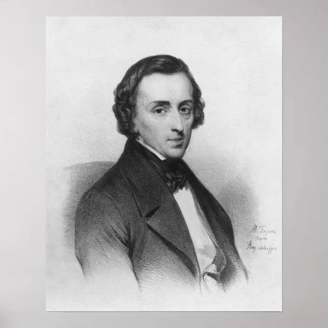 Frederic Chopin, after Ary Scheffer Poster | Zazzle