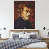 Frederic Chopin Portrait by Eugene Delacroix Canvas Print | Zazzle