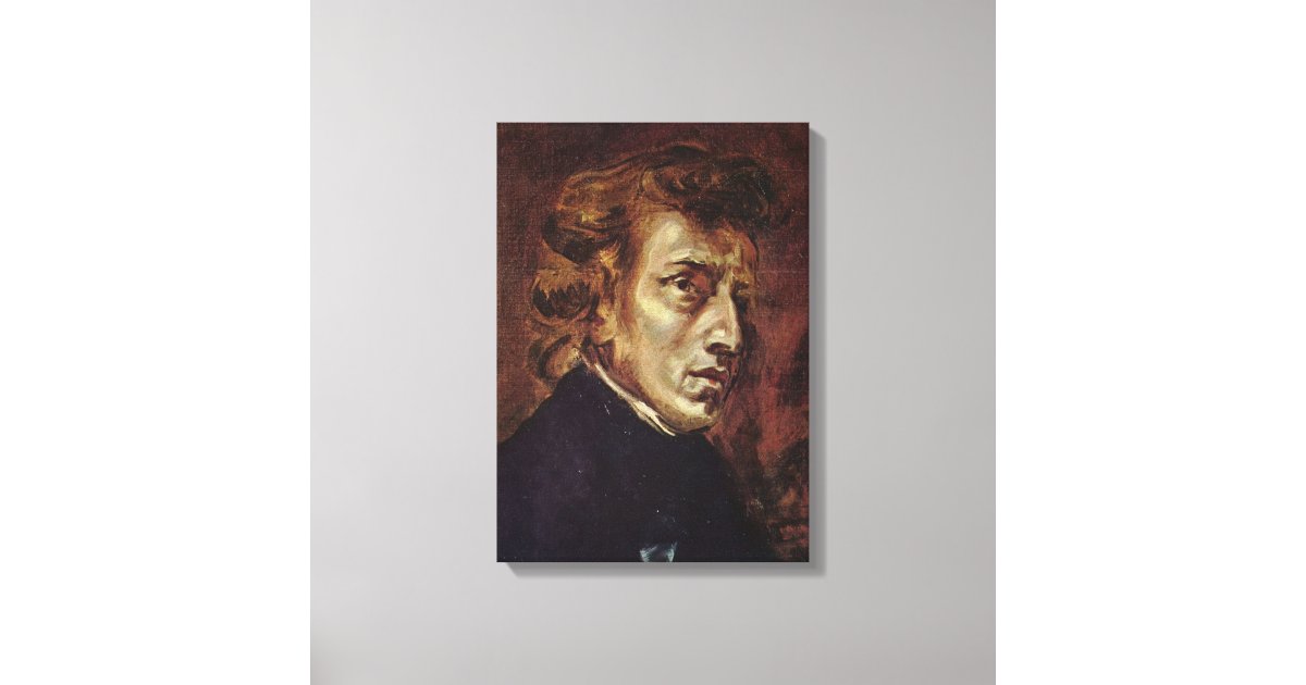 Frédéric Chopin Portrait Canvas Print | Zazzle