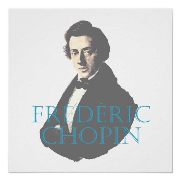 Frédéric Chopin portrait Poster | Zazzle.com