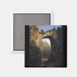 Frederic Edwin Church - The Natural Bridge Virgini Magnet | Zazzle