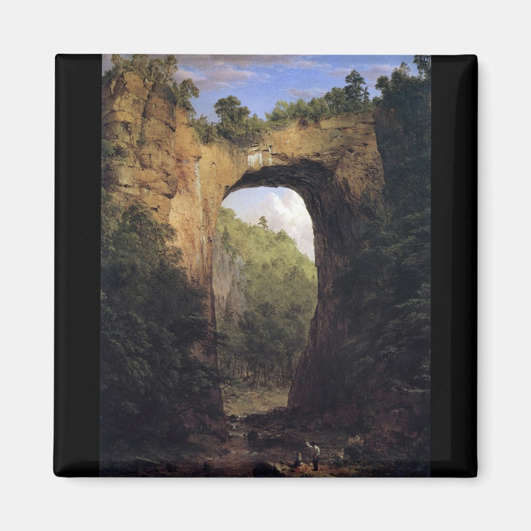 Frederic Edwin Church - The Natural Bridge Virgini Magnet | Zazzle