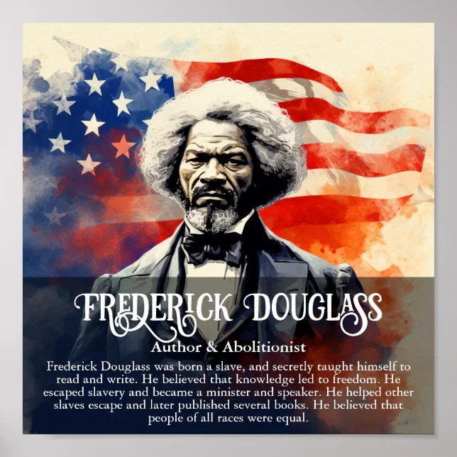 Frederick Douglass Black History Month Classroom Poster | Zazzle