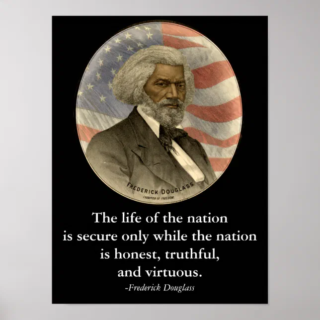Frederick Douglass Quote Black History Classroom Poster | Zazzle