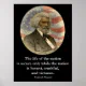 Frederick Douglass Quote Black History Classroom Poster | Zazzle