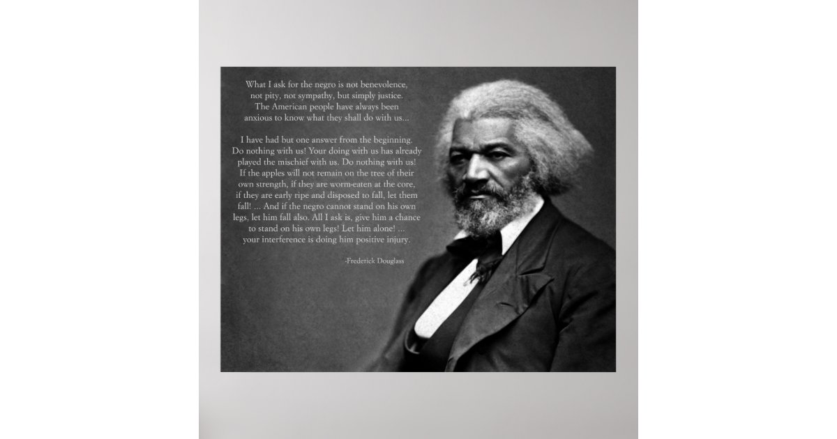 Frederick Douglass Quote Poster | Zazzle