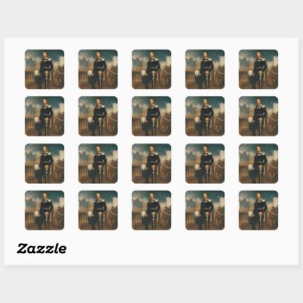 Frederick William III, King of Prussia Square Sticker | Zazzle