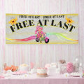 FREE AT LAST Banner | Zazzle