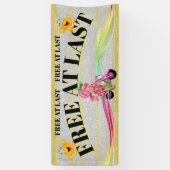 FREE AT LAST Banner | Zazzle