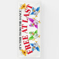 FREE AT LAST Banner | Zazzle