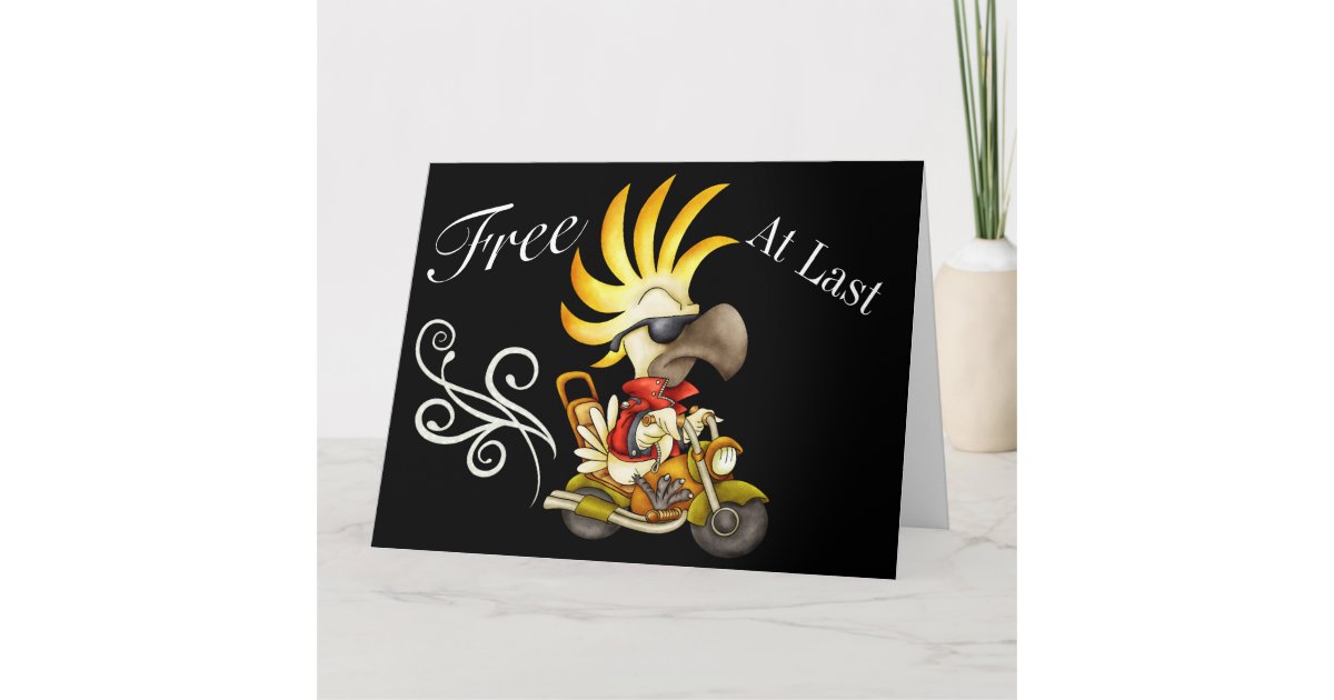 FREE AT LAST BIG Greeting Card - SRF | Zazzle