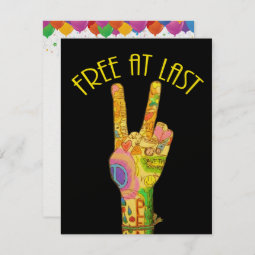 Free At Last Party Invitation | Zazzle
