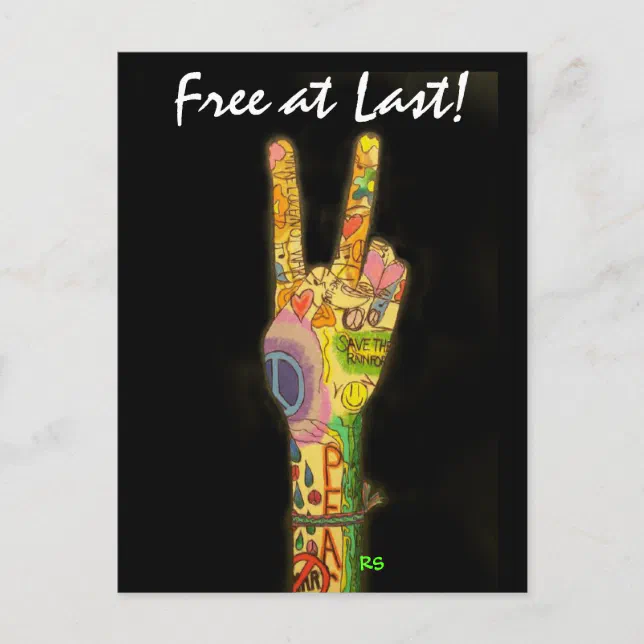 Free at Last ! SRF Invitation Postcard | Zazzle