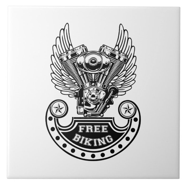 Free biking ceramic tile | Zazzle.com