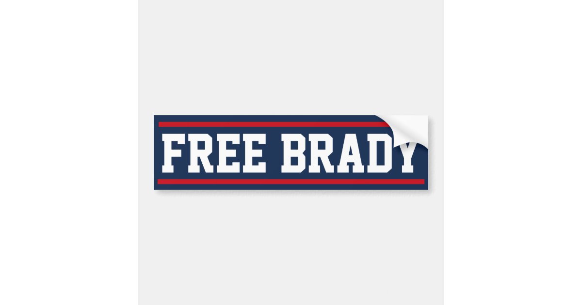 Free Brady bumper sticker | Zazzle