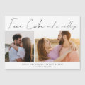 Free Cake and a Wedding Photo Save the Date | Zazzle