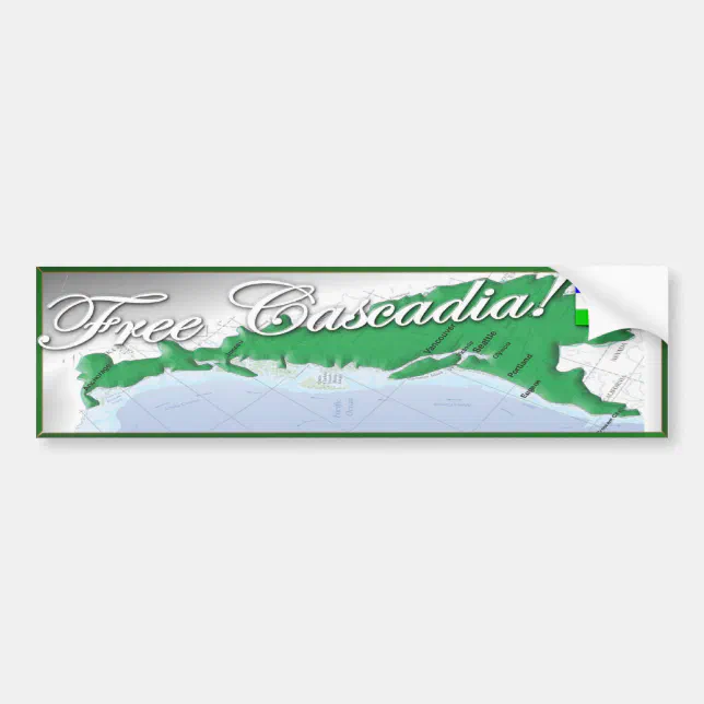 Free Cascadia! Bumper Sticker | Zazzle