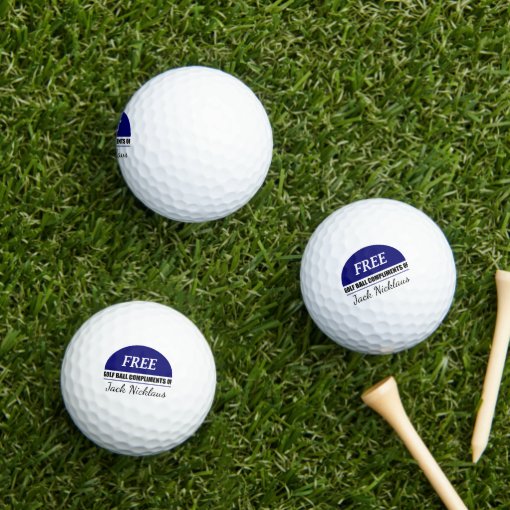 Free compliment champion Personalized editable Golf Balls | Zazzle