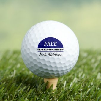 Free compliment champion Personalized editable Golf Balls | Zazzle