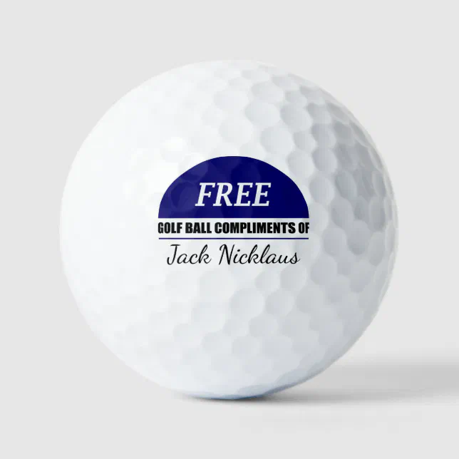 Free compliment champion Personalized editable Golf Balls | Zazzle