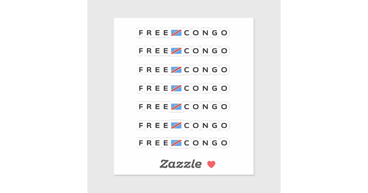 Free Congo Pack Sticker | Zazzle