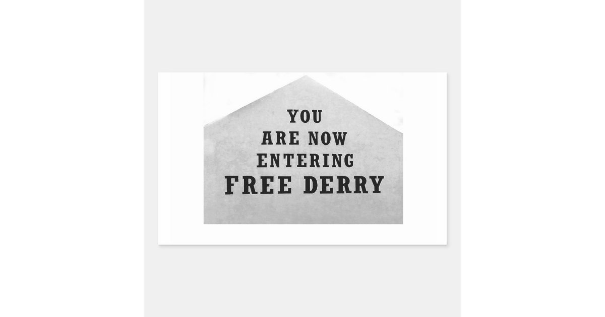 free derry wall sticker | Zazzle