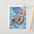 Free Floating Postcard | Zazzle