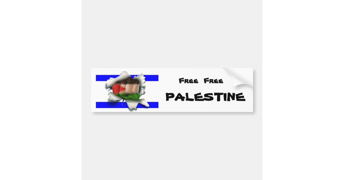 Free Free Palestine Bumper Sticker | Zazzle