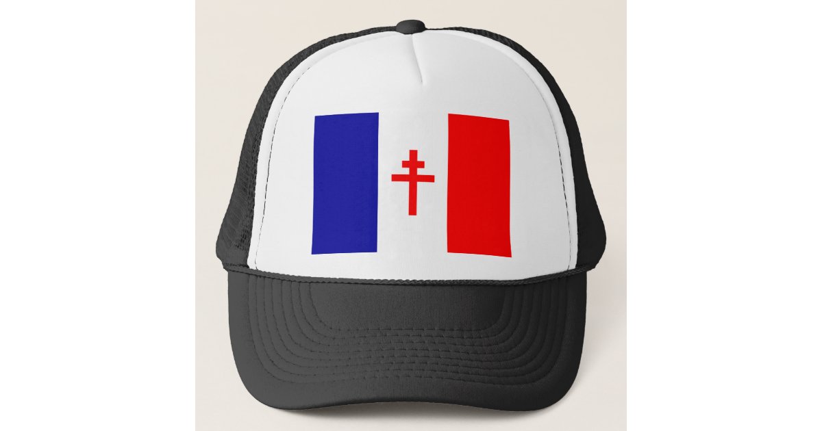 Free French Forces Flag Trucker Hat | Zazzle