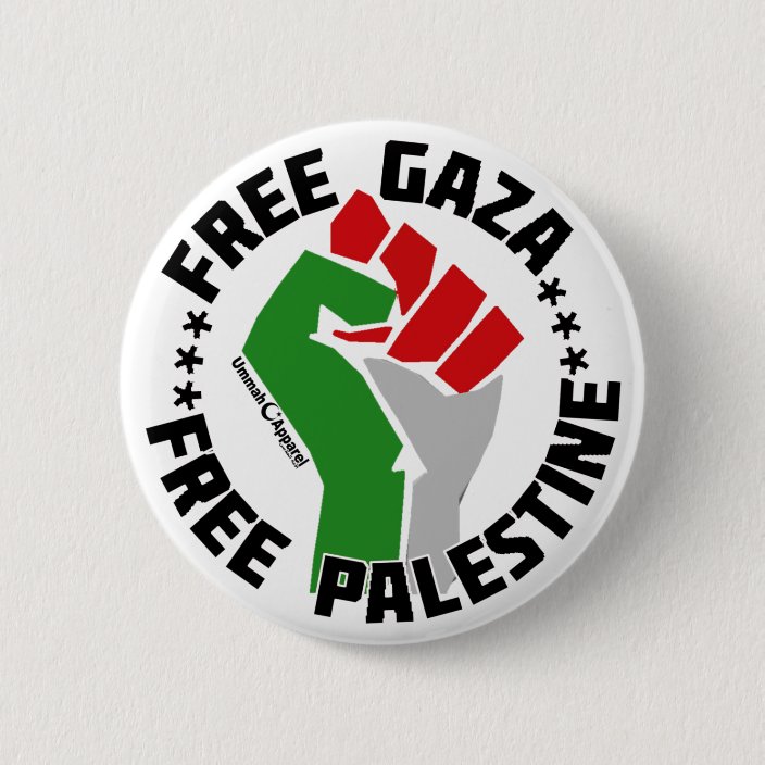 free gaza free palestine button | Zazzle.com