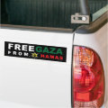 "Free Gaza From Hamas" Bumper Sticker (Black) | Zazzle