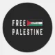 Free Gaza Palestine Flag Arabic Classic Round Sticker | Zazzle