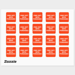 Free Gift With Purchase Sticker | Zazzle