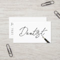 Free Handwriting Script Dentist Business Card | Zazzle