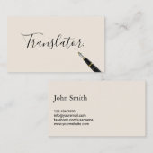 Free Handwriting Script Translator Business Card | Zazzle