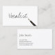 Free Handwriting Script Vocalist Business Card | Zazzle