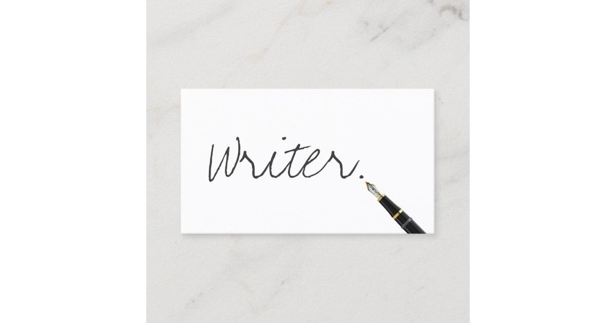 Free Handwriting Script Writer Business Card | Zazzle