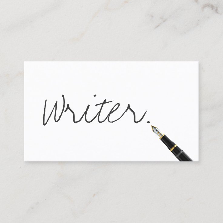 Free Handwriting Script Writer Business Card | Zazzle