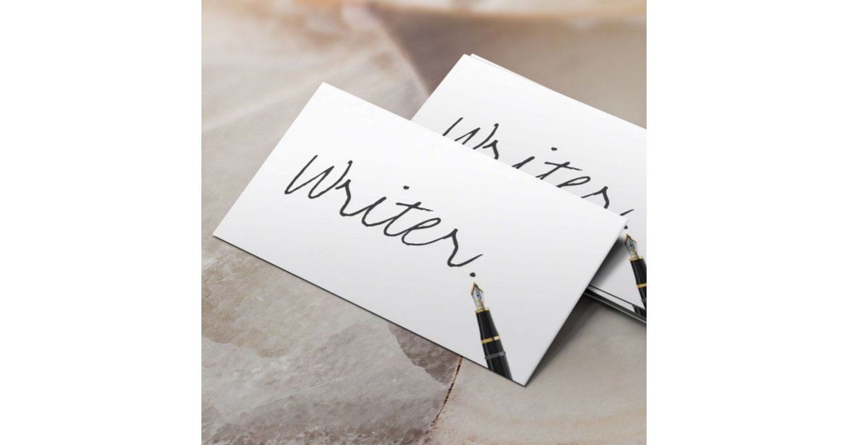 Free Handwriting Script Writer Business Card | Zazzle